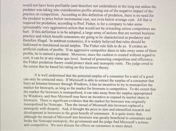 Solved Microsoft Case Study: Nicholas Economides "The | Chegg.com