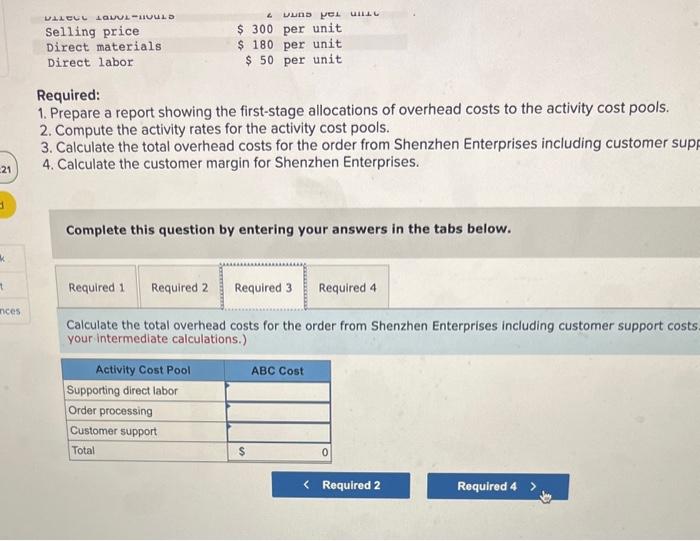 Solved Exercise 7-15 (Static) Comprehensive Activity-Based | Chegg.com