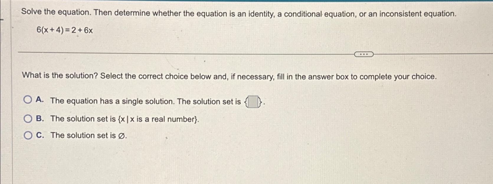 Solved Solve the equation. Then determine whether the | Chegg.com