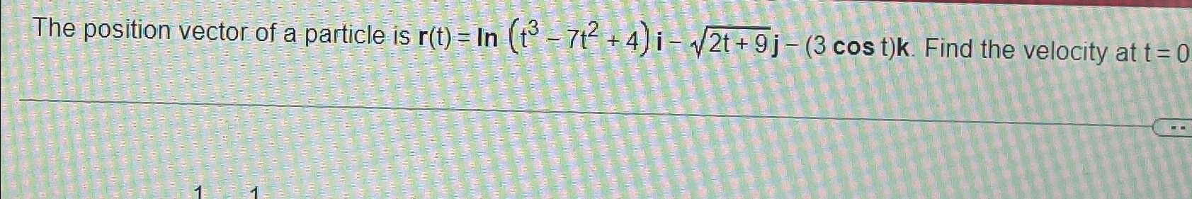 Solved The position vector of a particle is | Chegg.com
