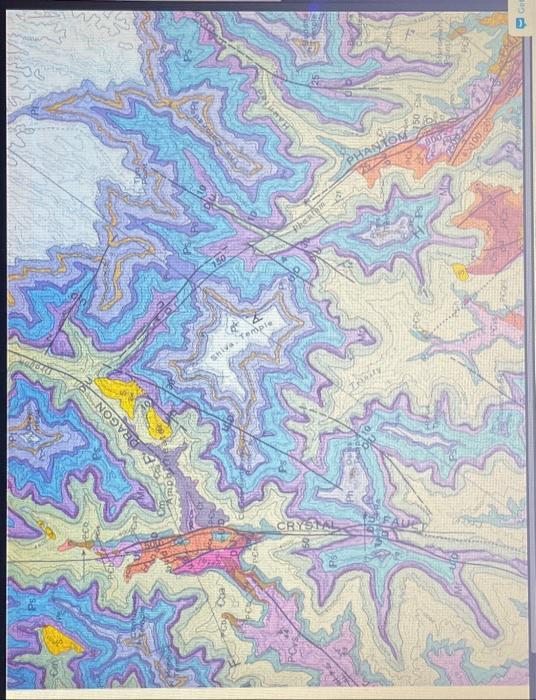 Complete the geologic maps, geologic cross sections | Chegg.com