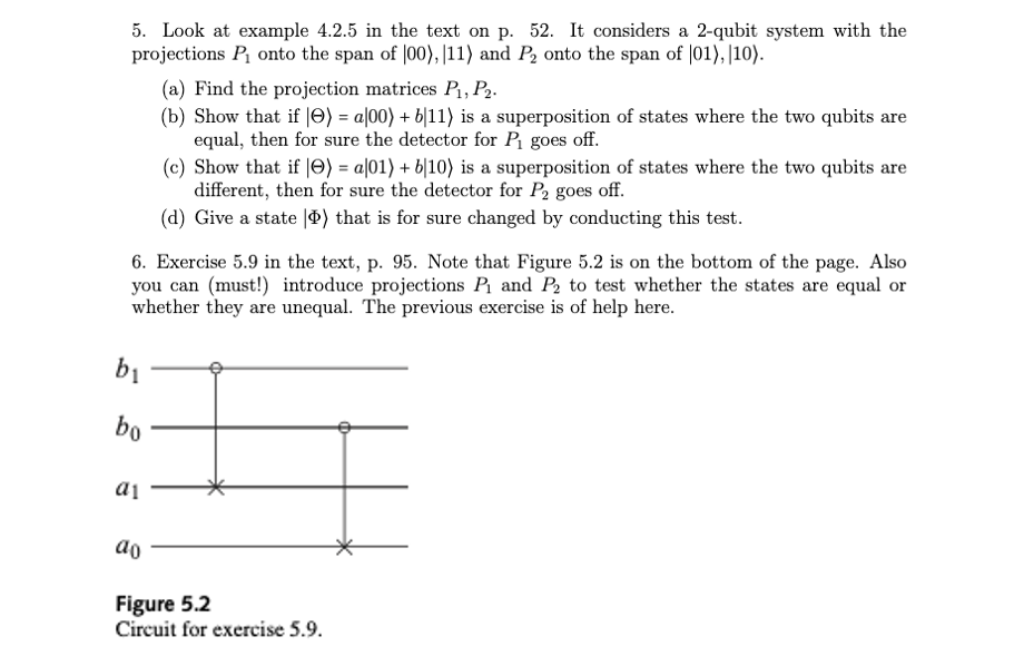 Solved Solve the Question 6 in ﻿the image. Exercise 5.9 | Chegg.com