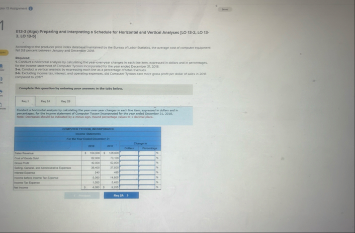 Solved 3 ﻿Ancgnment 0lanerE13-3 (Algo) ﻿Preparing and | Chegg.com