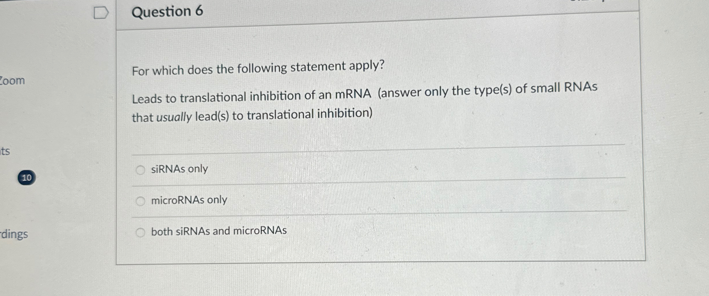 Solved Question 6For which does the following statement | Chegg.com