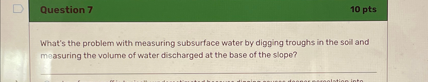Solved Question 710ptsWhat's the problem with measuring | Chegg.com