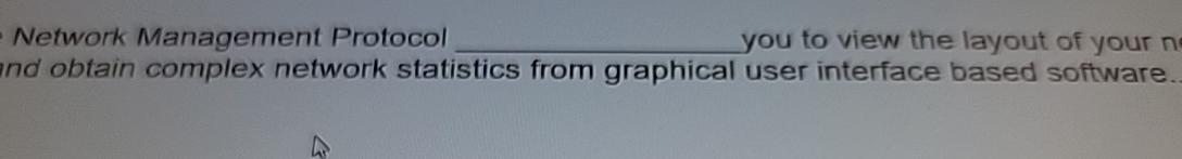 Solved The simpleNetwork Management Protocol you to view the | Chegg.com