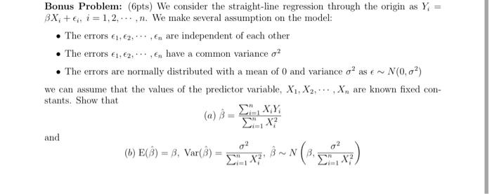 Solved Bonus Problem: (6pts) We consider the straight-line | Chegg.com