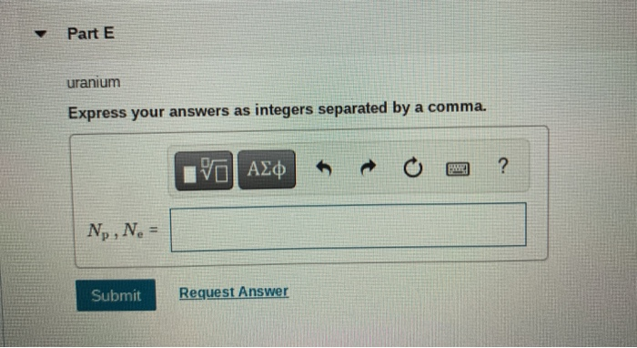 Solved Part A Mn Express your answers as integers separated | Chegg.com