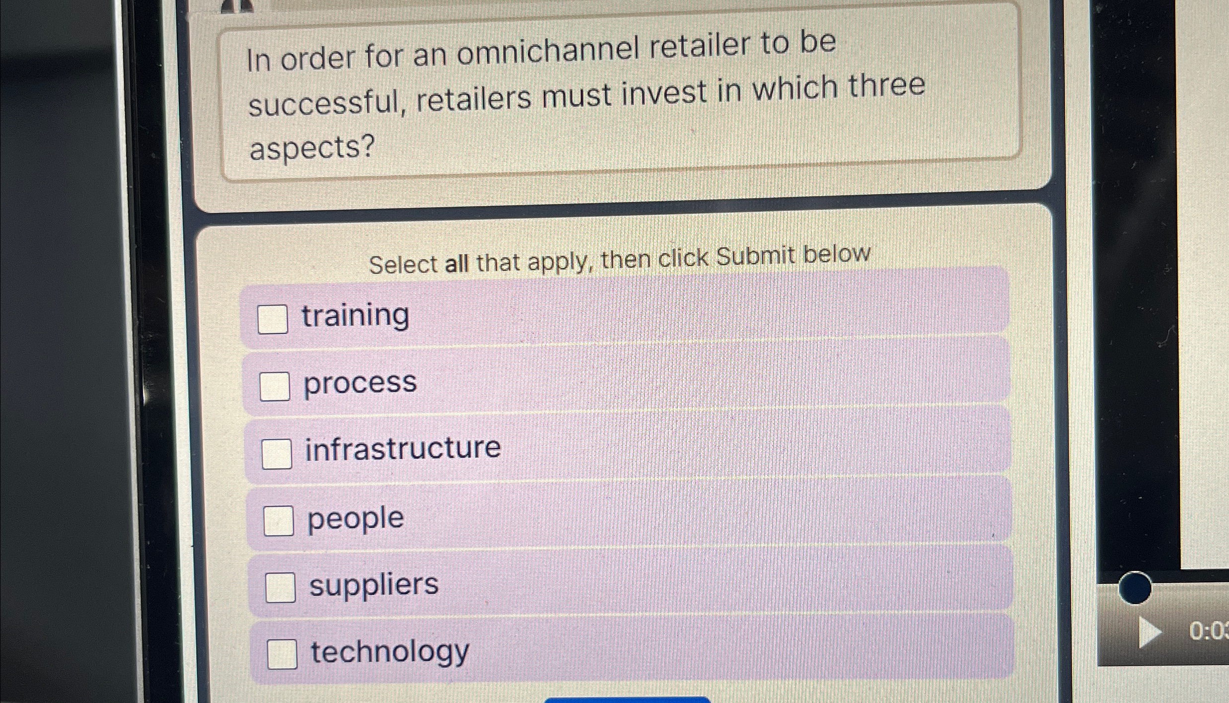 Solved In order for an omnichannel retailer to be | Chegg.com