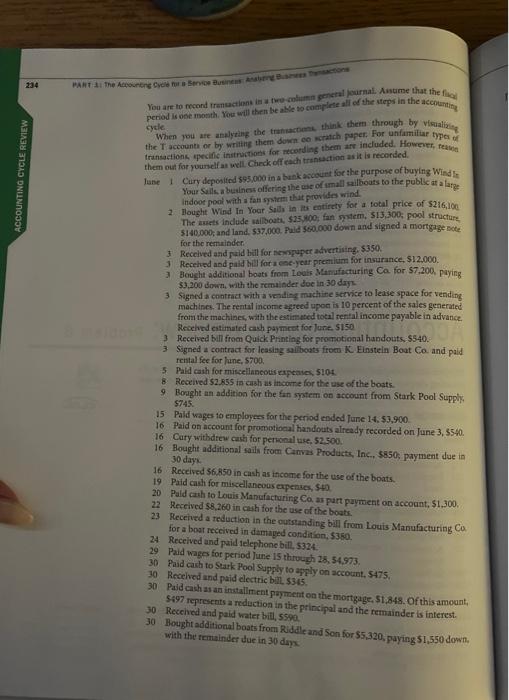 Solved Accounting Cycle Review: Problem Bcycle. the | Chegg.com