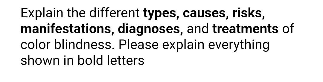 Solved Explain the different types, causes, risks, | Chegg.com