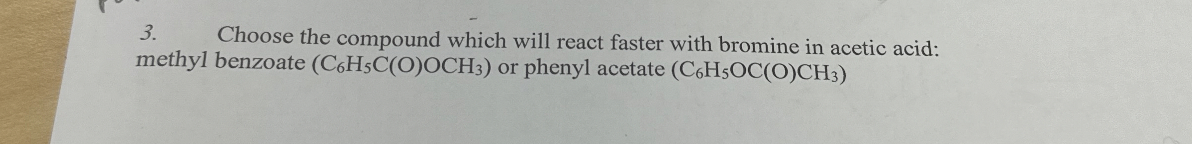Choose the compound which will react faster with | Chegg.com