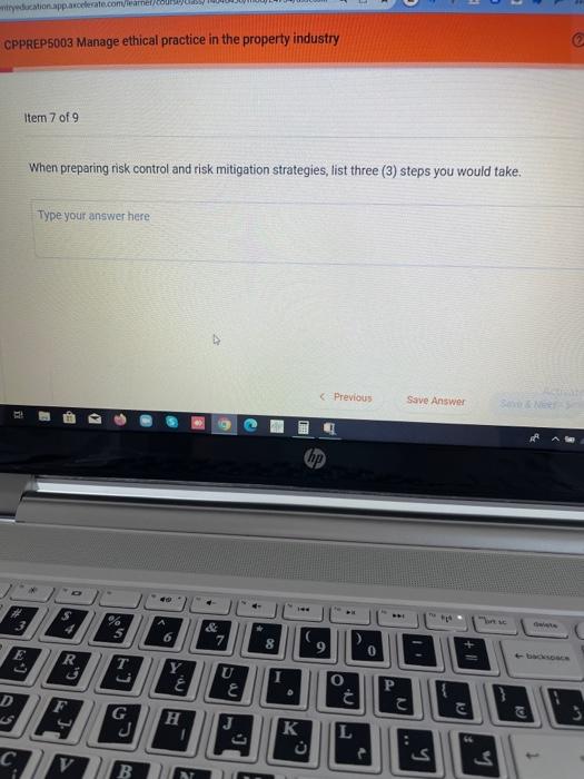 Solved When preparing risk control and risk mitigation | Chegg.com