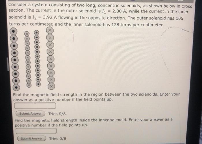 Solved Consider a system consisting of two long, concentric | Chegg.com