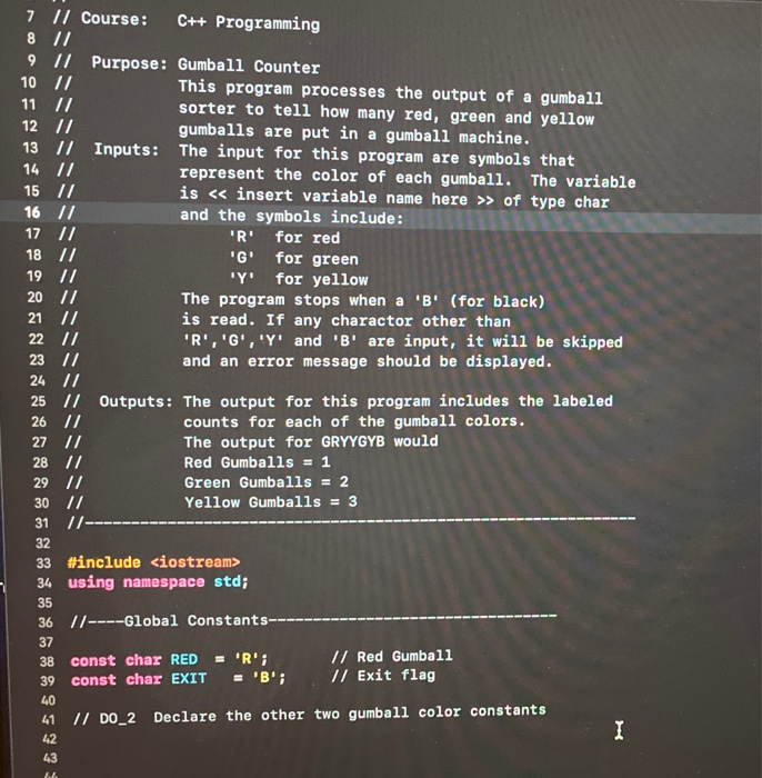 Solved C++ Programming Lab 2 PROGRAM DESCRIPTION: Sumball | Chegg.com