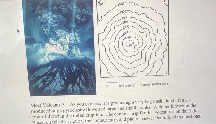 Solved Meet Volcano A. As you can see, it is producing a | Chegg.com