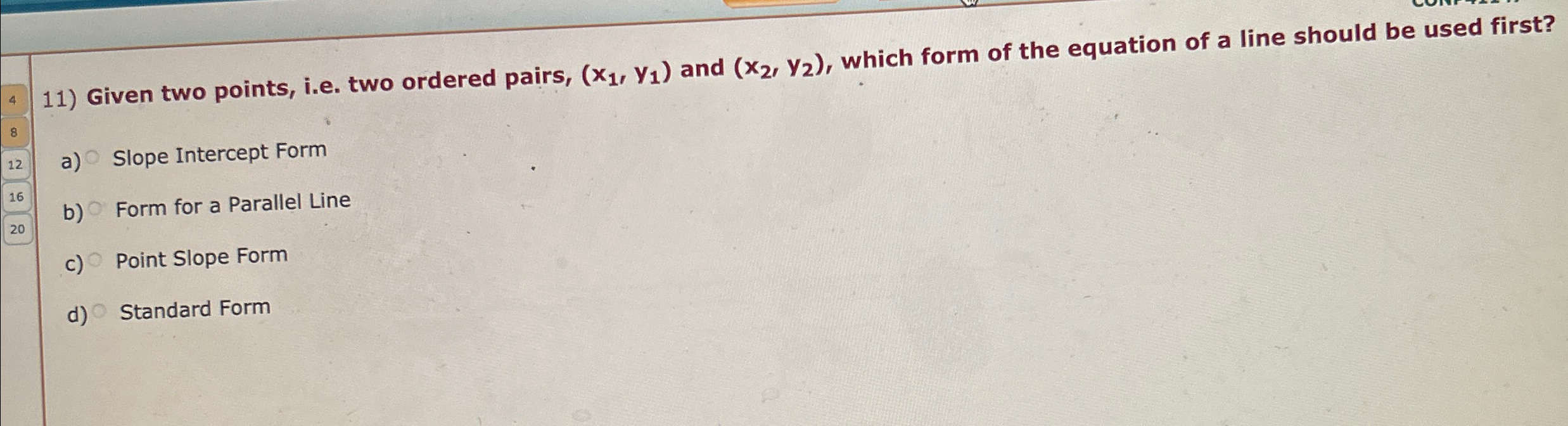 Solved Given two points, i.e. ﻿two ordered pairs, (x1,y1) | Chegg.com