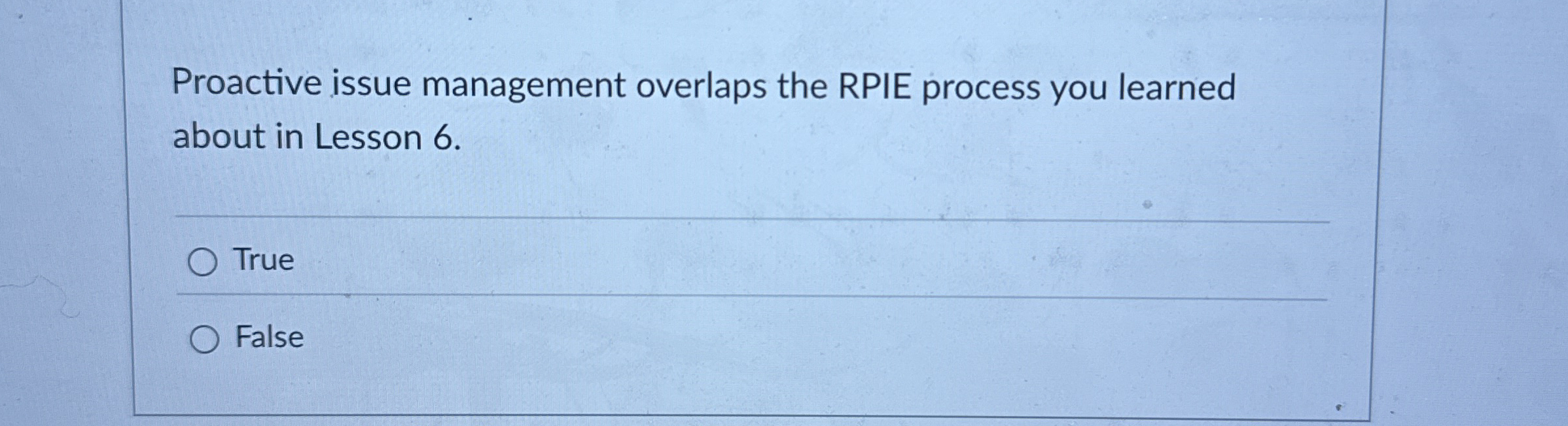 High Quality SOLUTION Proactive issue management overlaps the RPIE ...