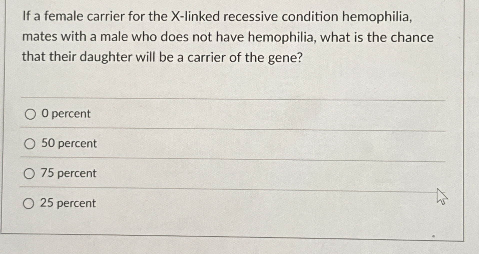 Solved If a female carrier for the X-linked recessive | Chegg.com