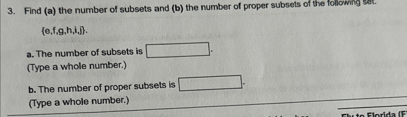 Solved Find A ﻿the Number Of Subsets And B ﻿the Number