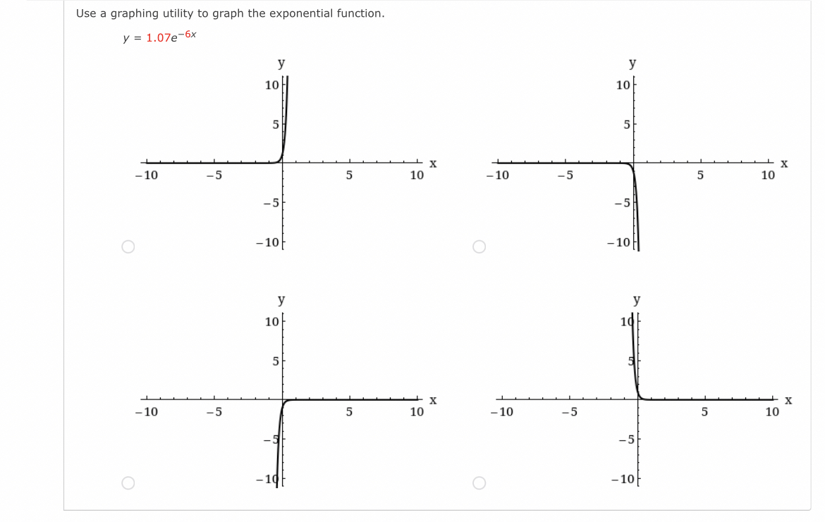 Solved Use a graphing utility to graph the exponential | Chegg.com