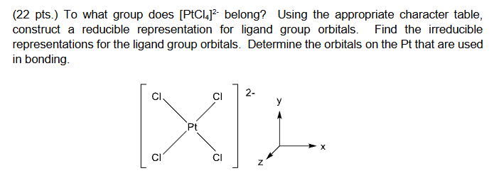 Solved (22 ﻿pts.) ﻿To what group does | Chegg.com