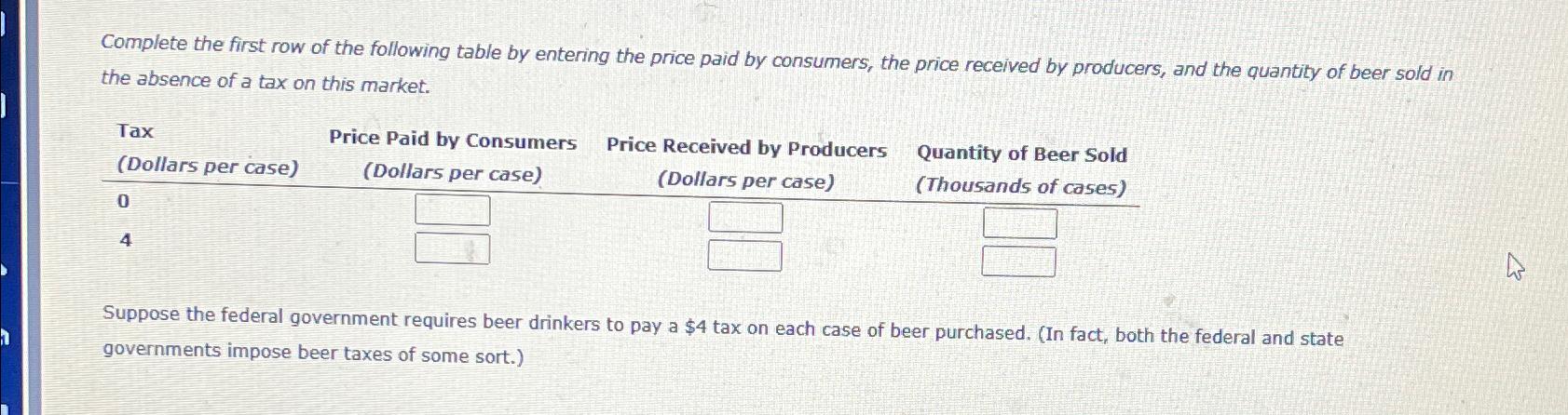 Solved Complete the first row of the following table by | Chegg.com