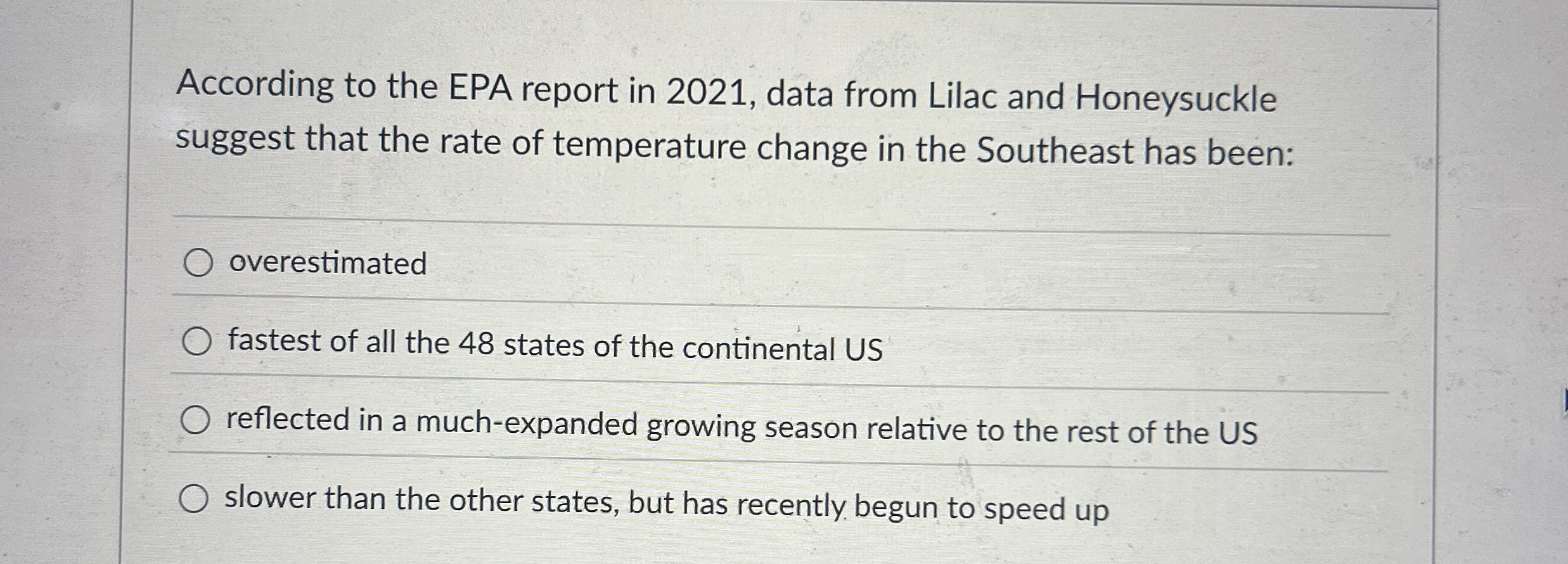 Solved According to the EPA report in 2021, ﻿data from Lilac | Chegg.com