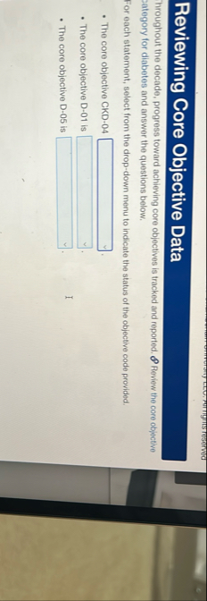 Solved Reviewing Core Objective DataTroughout the decade, | Chegg.com