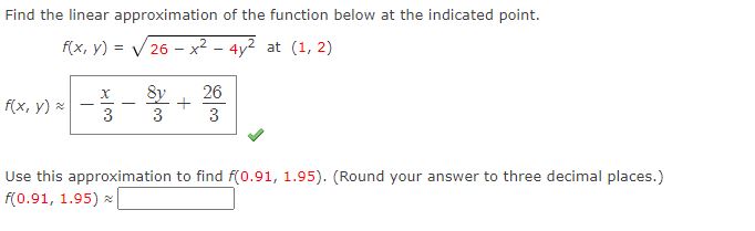 Solved Find the linear approximation of the function below | Chegg.com