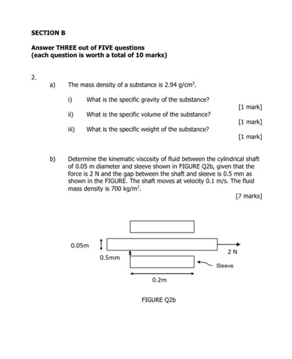 Solved SECTION B Answer THREE out of FIVE questions (each | Chegg.com