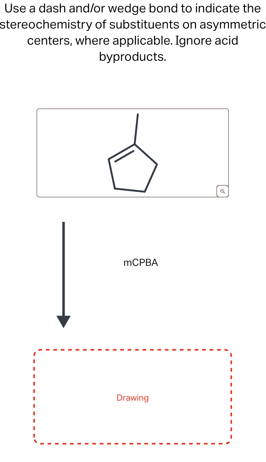 Solved Use a dash and/or wedge bond to indicate the | Chegg.com