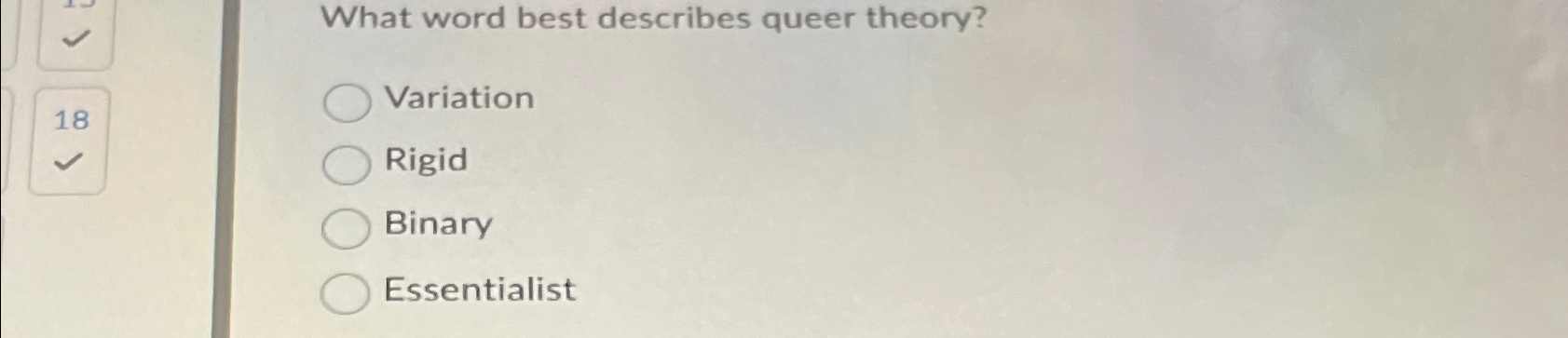 Solved What word best describes queer | Chegg.com