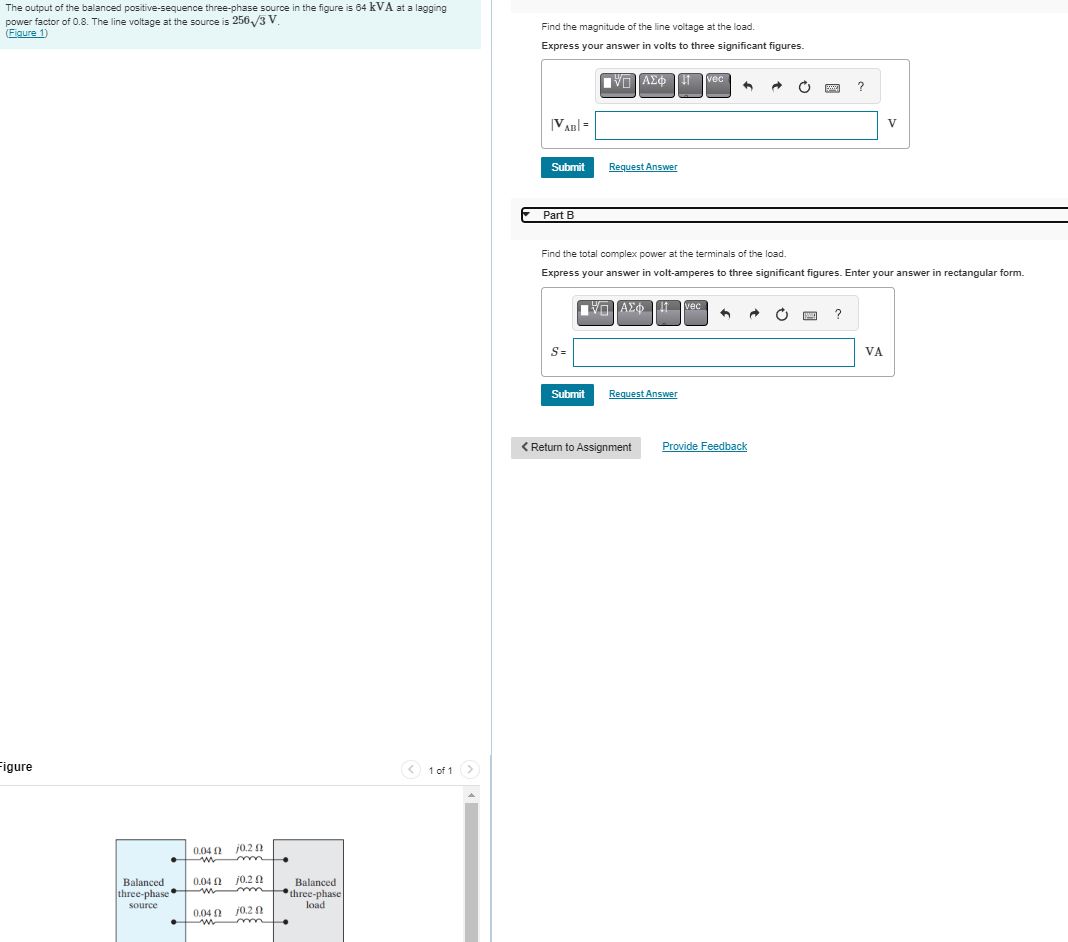 Solved The output of the balanced positive-sequence | Chegg.com