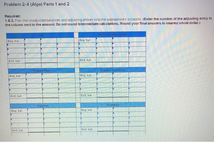 Solved Required Information Problem 2-4 (Algo) Accounting | Chegg.com