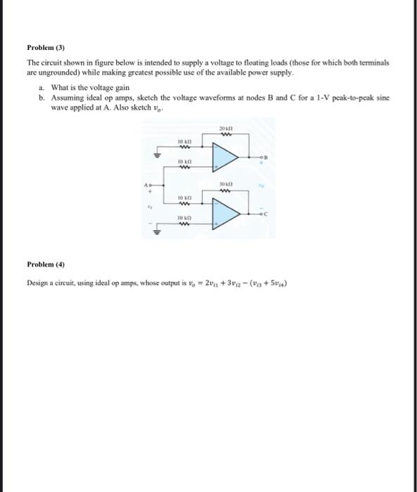 Solved Using detailed circuit analysis, find the output | Chegg.com