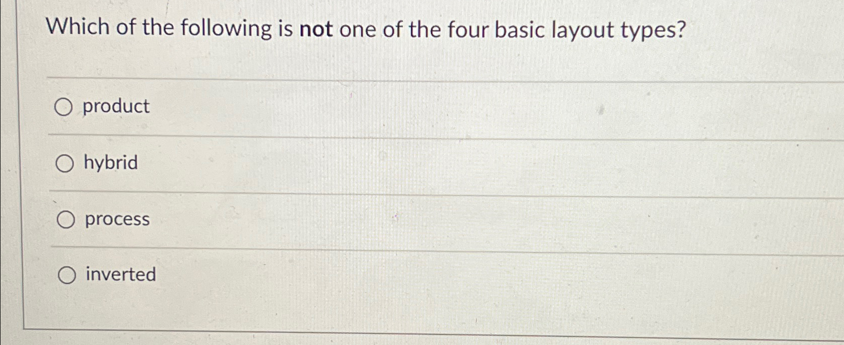 Solved Which of the following is not one of the four basic | Chegg.com