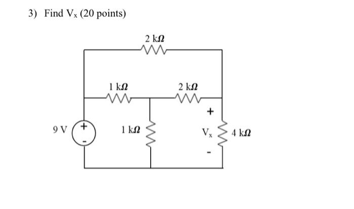 Solved 3 Solve The Following Problems Using Nodal Analysis 