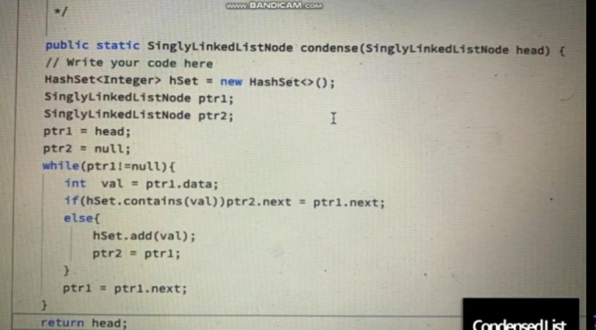 Solved ***1public static SinglyLinkedListNode condense | Chegg.com