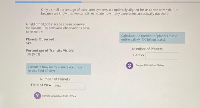 Solved Use 4967 planets to calcute number of planets in | Chegg.com