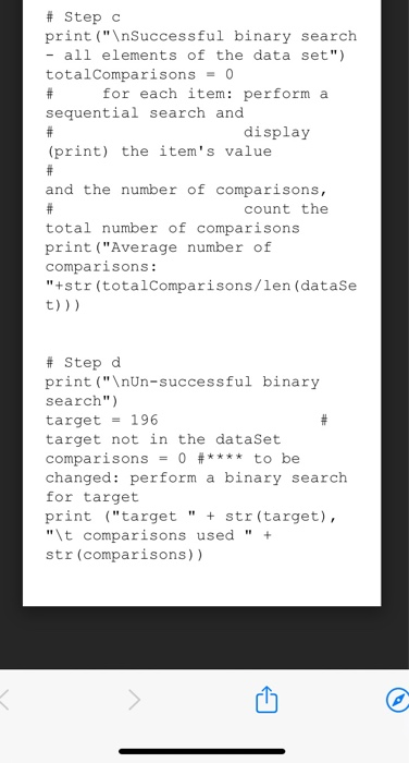1. Download the incomplete) Python program Searching | Chegg.com