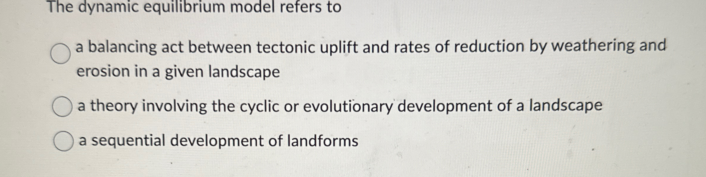 The dynamic equilibrium model refers toa balancing | Chegg.com