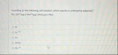 Solved tccording to the following cell notation, which | Chegg.com