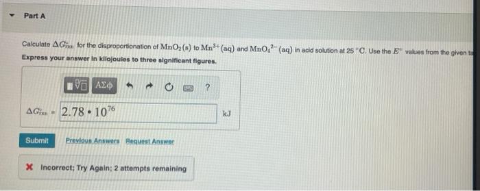 Solved Calculate Delta G rxn and K for each reaction.The | Chegg.com