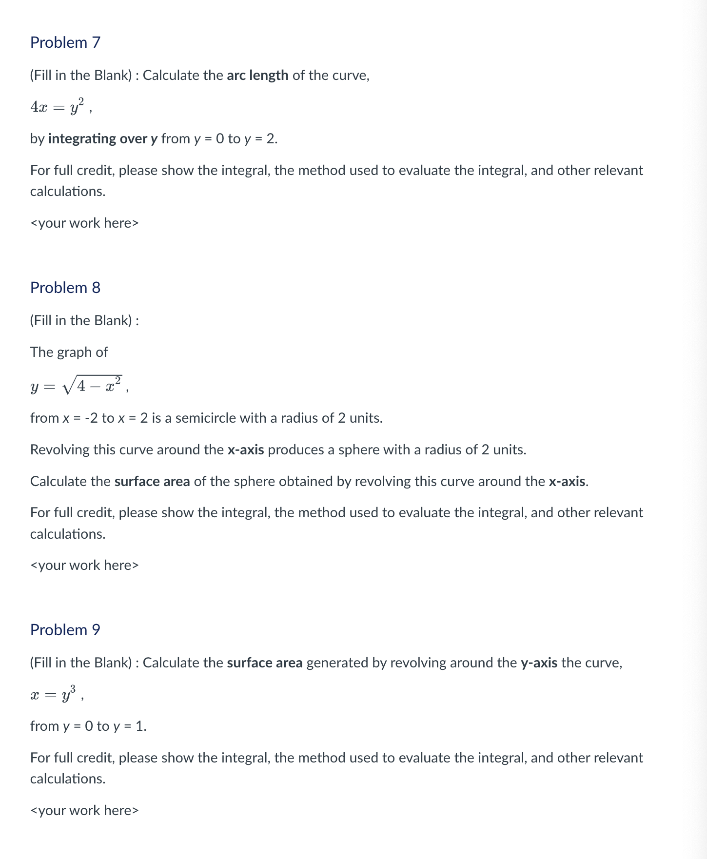 Solved Problem 7-9(Fill in the Blank) ﻿: Calculate the arc | Chegg.com