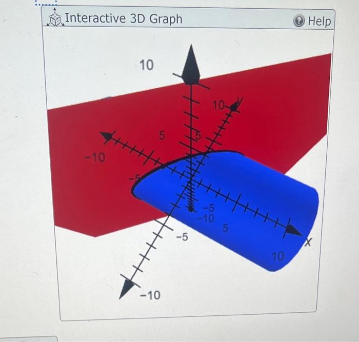 Solved x2+z2=16,x−y=0Interactive 3D Graph HelpInteractive 3D | Chegg.com