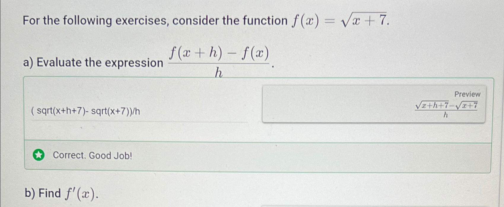Solved For the following exercises, consider the function | Chegg.com