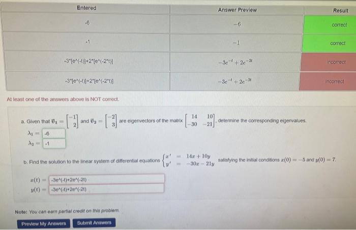 Solved At least one of the answers above is NOT correct. a. | Chegg.com