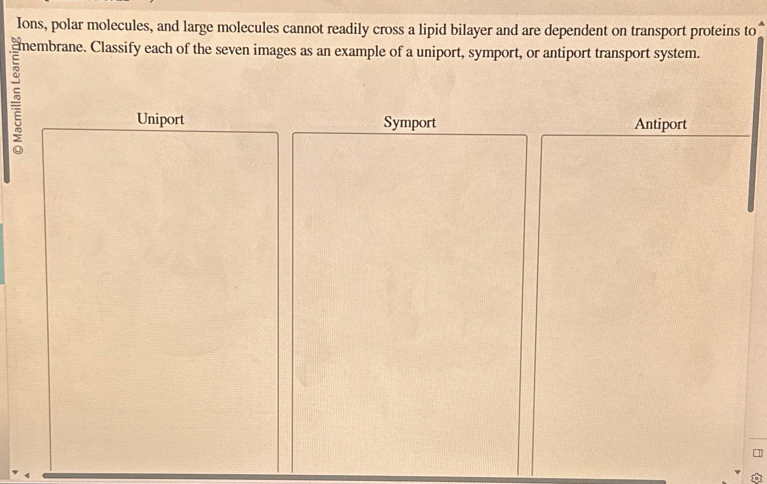 Solved Ions, polar molecules, and large molecules cannot | Chegg.com