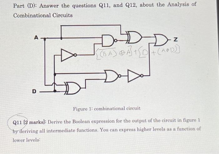 Solved Part (D): Answer the questions Q11, and Q12, about | Chegg.com